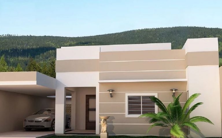 10 Fachadas de casas color crema - Fachadas de casas